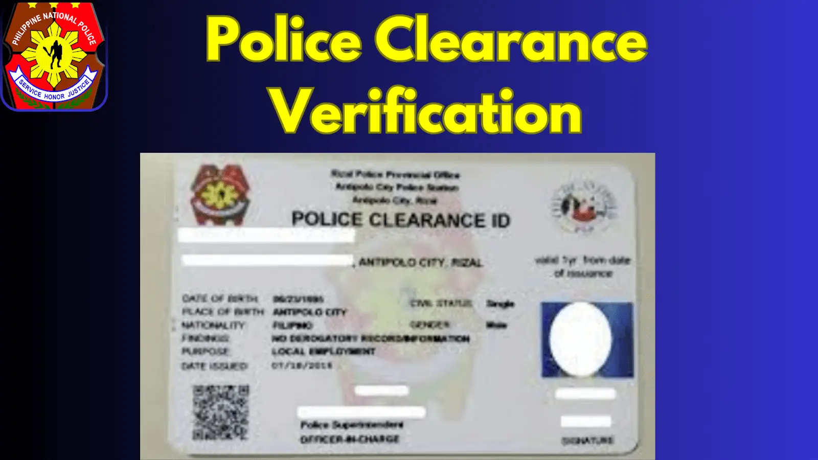 Police Clearance Verification in Philippines 2025
